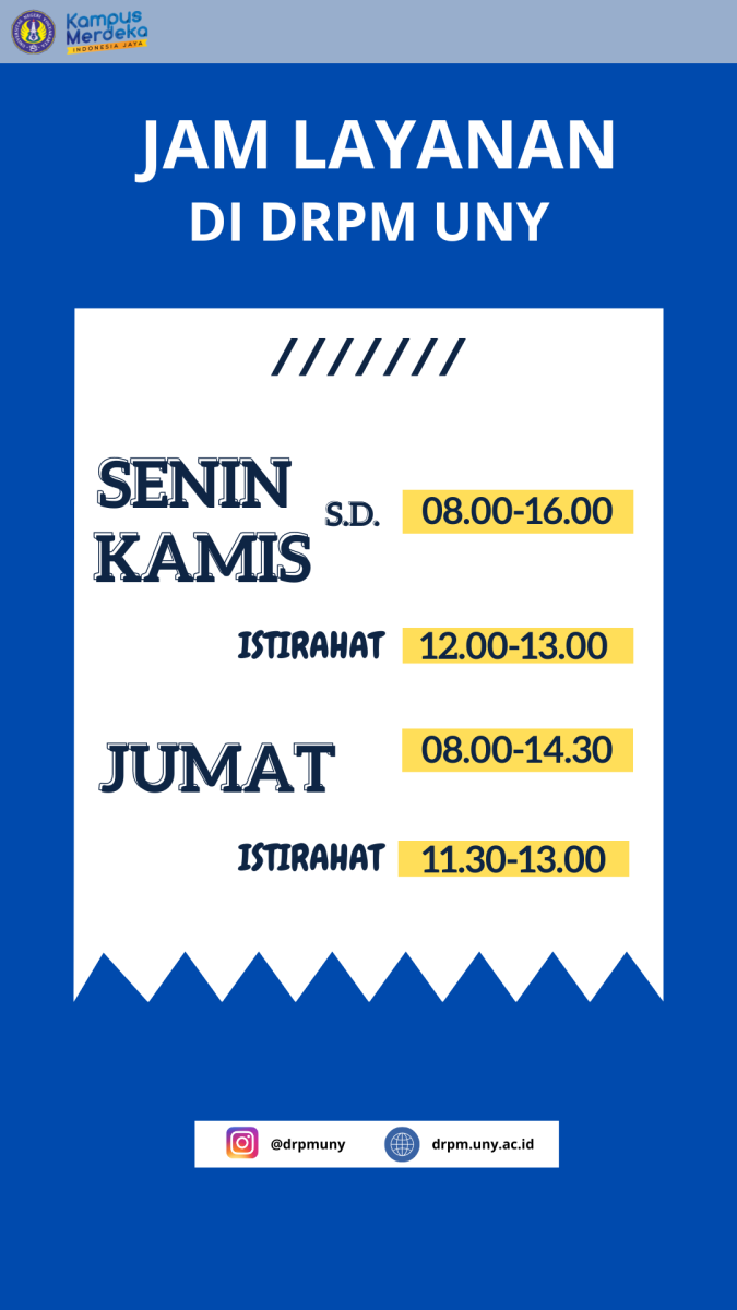 JAM LAYANAN | Direktorat Risert dan Pengabdian kepada Masyarakat